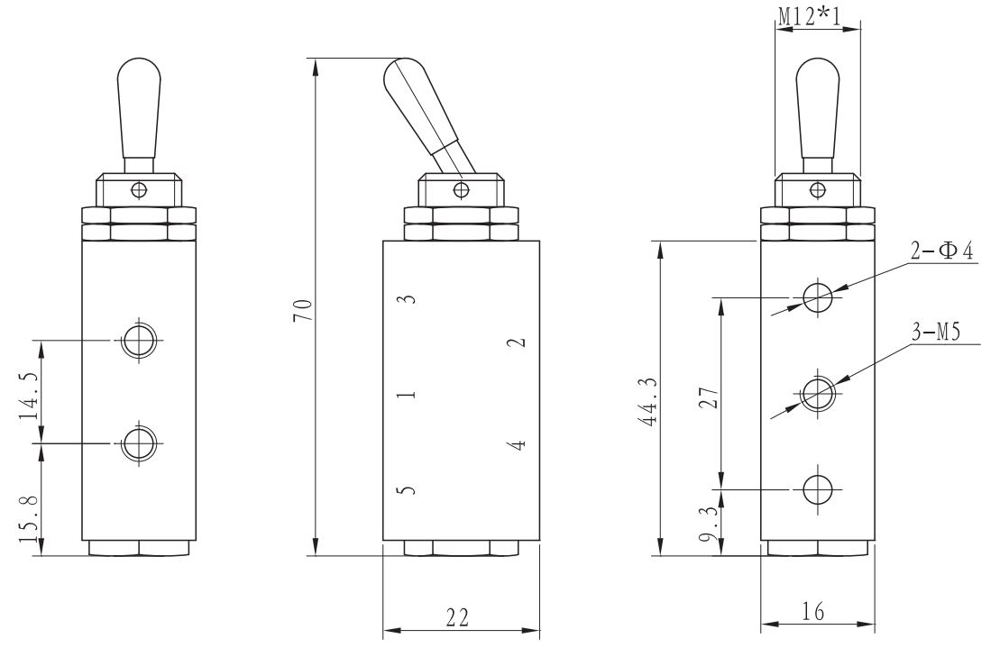 5/2 Toggle Valve | Manual Valves Melbourne | PCI